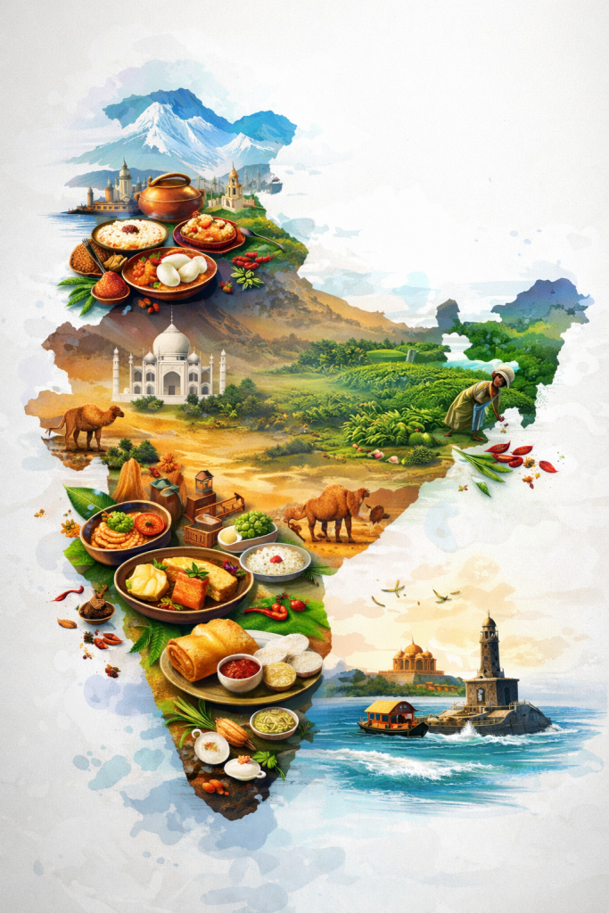 From Kashmir to Kanyakumari: Exploring India’s Culinary Map - FoodiaQ